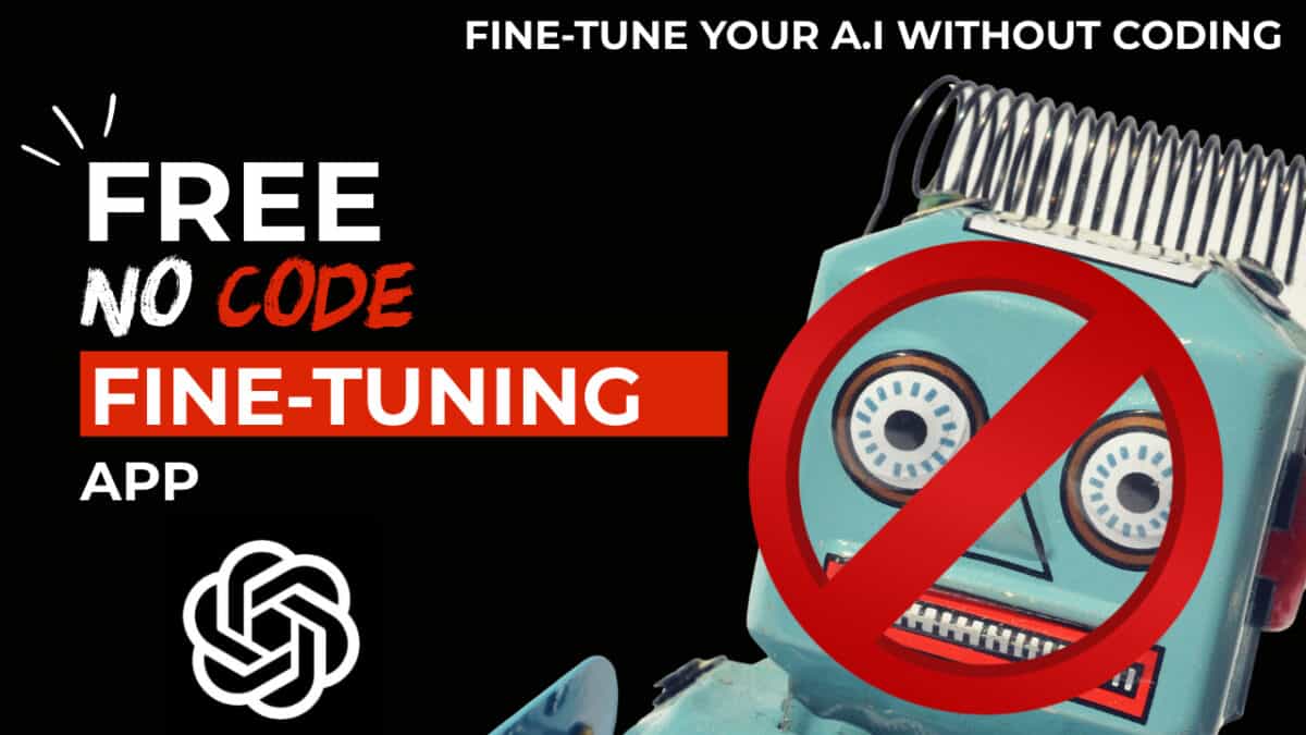 No Code Fine Tuning Method for Open AI